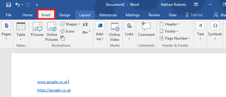 How to create a Hyperlink in Microsoft Office Word – Tech Enthusiast UK ...